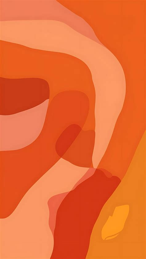 Simpe Orange Abstract Backgound Premium Ai Generated Image