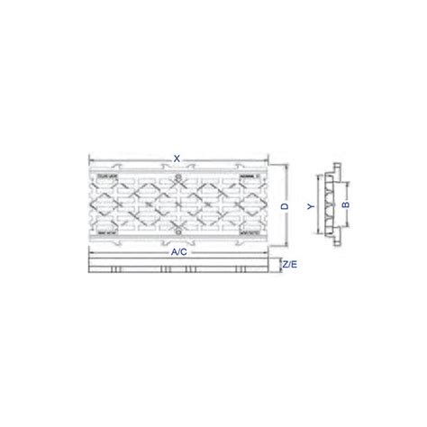 Ductile Bike Safe Trench Grate And Frame Class D Uni45d Durham Ductile Bike Safe Trench Grate And Frame Class D Uni45d Durham