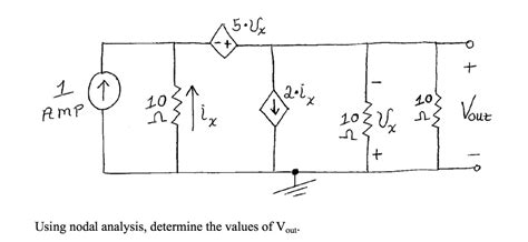 Solve Using Nodal Analysis And Thevenin Analysis Y A Mp Out Using Nodal Analysis