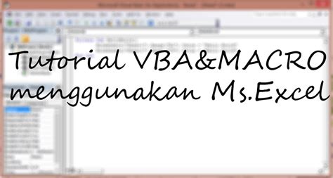 Tutorial Macro Dasar Dengan Ms Excel 2010 ~ Rio Permana