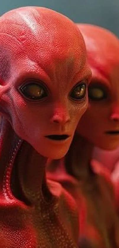 Futuristic Red Alien Aesthetic Free Download
