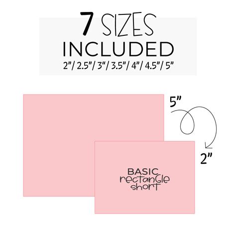 Basic Short Rectangle Cutter The Sprinkle Factory