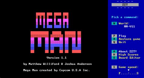Megaman Zzt Fangame V1 1 1996 Mateo Williford Free Download