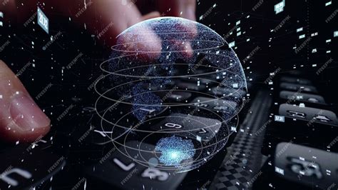 Homme Travaillant Sur Ordinateur Avec Graphique De La Modernisation Du Codage Mathématique