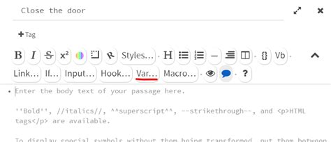 using variables in twine utm game design techniques wiki fandom
