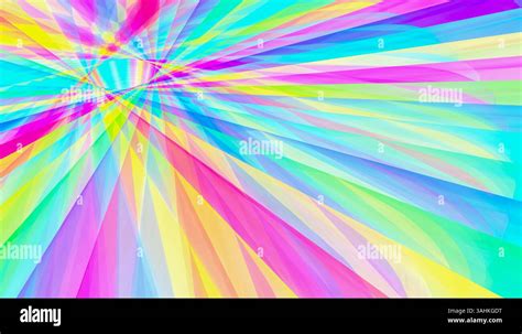 Bright Abstract Light Pattern With Vibrant Rainbow Colors And Dynamic Streaks Blender 3d