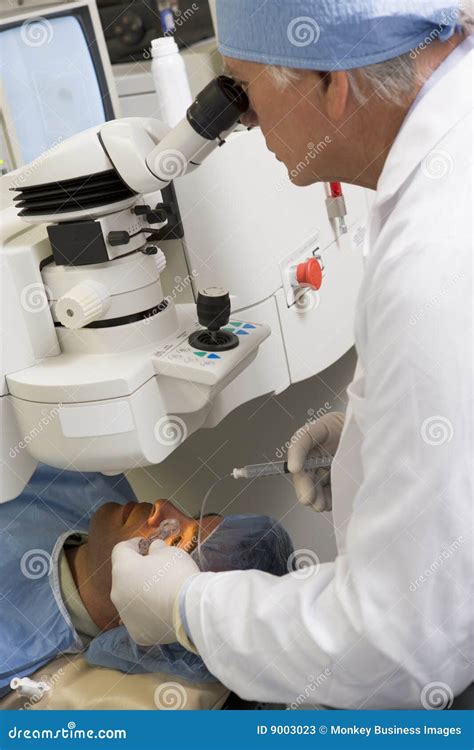 Opthamologist Performing Laser Eye Treatment Stock Image Image Of Doctor Health 9003023