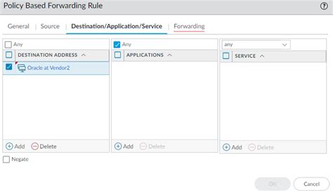 Policy Based Forwarding TheDXT