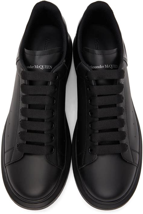Alexander Mcqueen Black Patent Oversized Sneakers Alexander Mcqueen