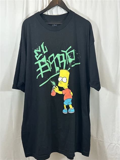 The Simpsons Bart Simpson El Barto Graffiti Graphic Tee Black 3xlt 2121 Picclick Au