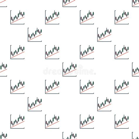 Candlestick Formation Vector Cryptocurrency Trading Colored Seamless