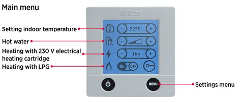 Alde Compact 3010 B W Touch Control Panel Alde