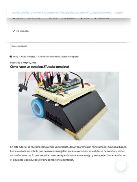 Cómo Armar Un Sumobot Tutorial Completo De Ensamble Y Código Pdf
