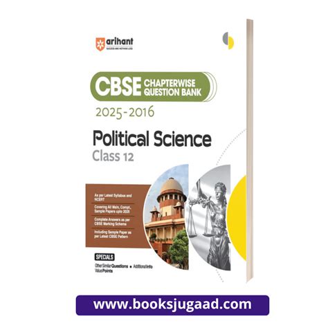 Cbse Chapterwise Question Bank 2025 To 2016 Political Science Class 12