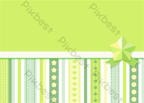Cute Refreshing Bright Green Yellow White Color Stripes Background