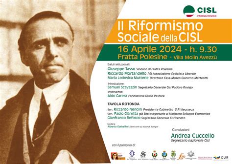 Il Riformismo Sociale Della Cisl Bluetu
