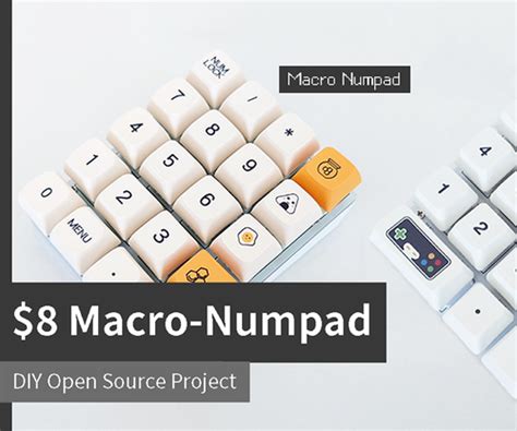 DIY 8 Mechanical Numpad With Arduino Compatible Firmware Arduino Firmware Circuit Projects