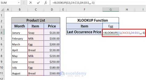 How To Find Last Occurrence Of A Value In A Column In Excel 5 Methods