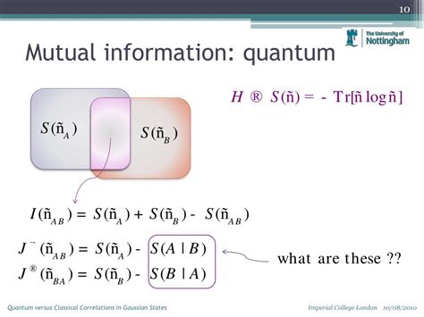 Ppt Quantum Versus Classical Correlations In Gaussian States