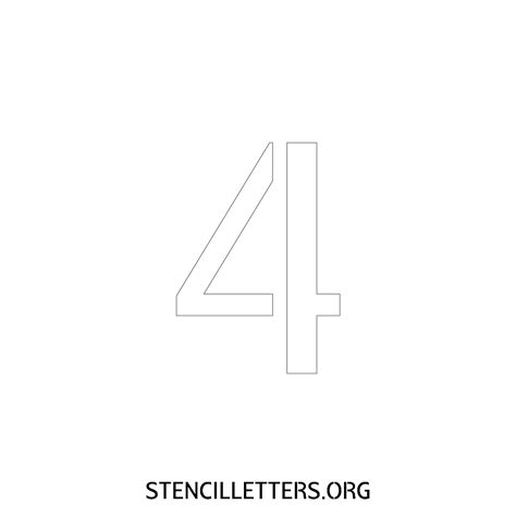 4 Inch Printable Number Stencils All Free Printables