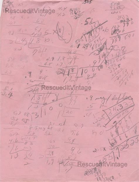 Chemistry Physics Math Vintage Handwritten College Notes 1940s On