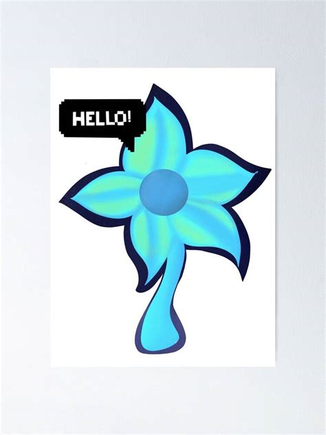 Echo Flower Undertale Flowers Games Rpg Echo Flowers Poster Canvas Print Wooden Hanging