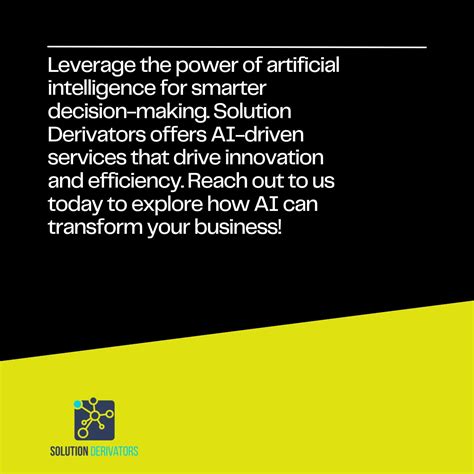 How Ai Can Transform Your Business With Solution Derivators Solution