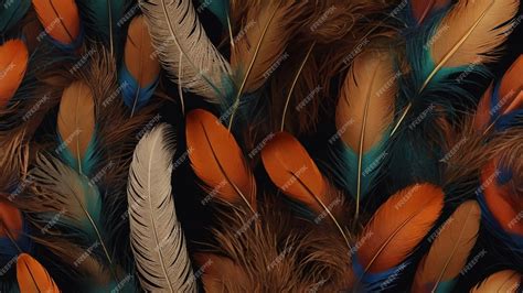 Premium Photo Rare Pheasant Feather Pattern