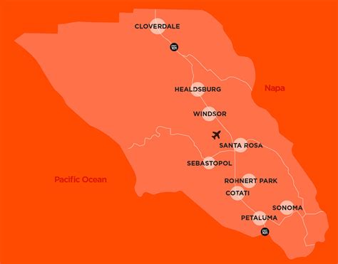 Sonoma County Zip Code Map