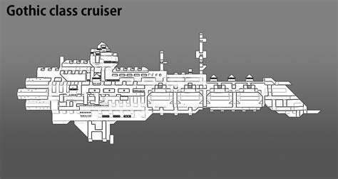 Battlefleet Gothic Lunar Class Cruiser And Gothic Class Cruiser