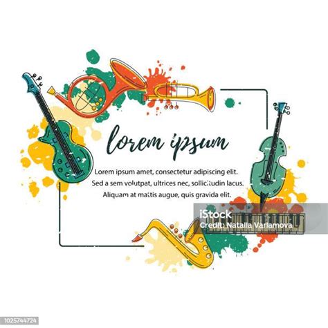 색소폰 피아노 바이올린 프렌치 호른 드럼 기타 트럼펫과 벡터 일러스트 0명에 대한 스톡 벡터 아트 및 기타 이미지 0명 Classical Concert 공휴일