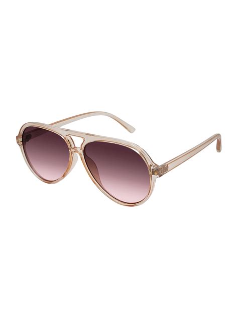 Brand X Womens Plastic Aviator Sunglasses