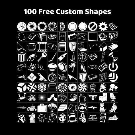 Nates Shapes Photoshop Custom Shapes
