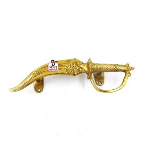 Brass Knife Handle Door Pull Handle Antique Design 250mm Atique Brass