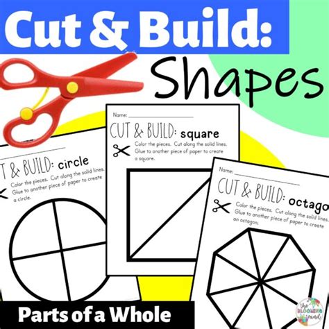 Shapes Cutting Practice With Scissors Made By Teachers