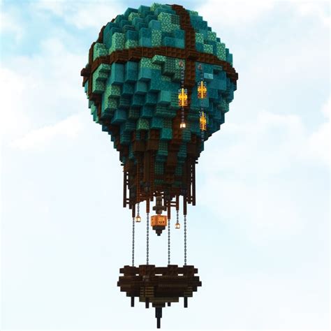 Montgolfière Que Jai Construite Rminecraft
