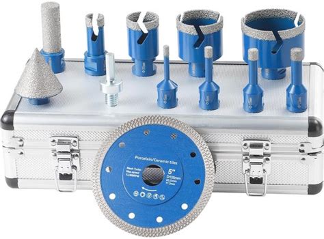 Diamantboor Set 12 Stuks 6 68 Mm M14 Boor En Metaalzaag Met Adapter