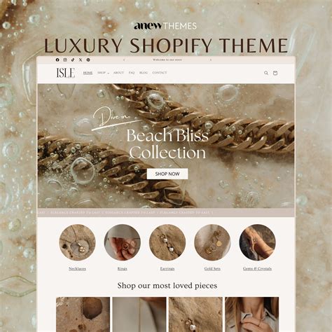 Minimalist Jewelry Shopify Theme Clean Responsive Design Etsy