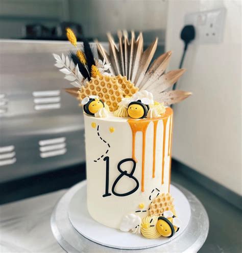 Bee Themed Birthday Cake