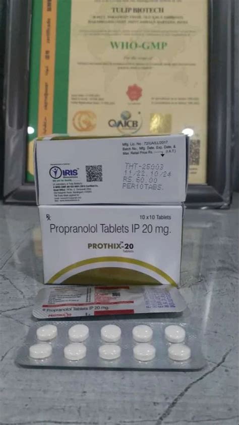 20mg Propranolol Tablets At ₹ 60stripe Kullarpur Ambala Id 2849294200130