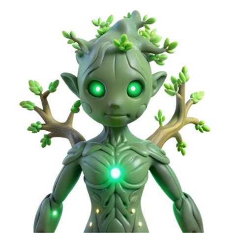 Render Of A Green Glowing Tree Sprite 55328306 Png