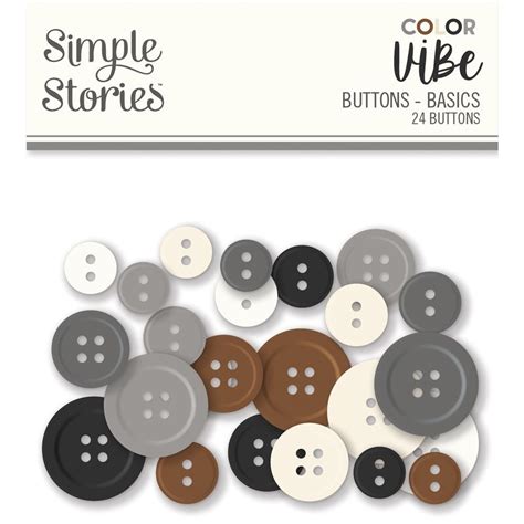 Simple Stories Color Vibe Basics Buttons — Papermaze