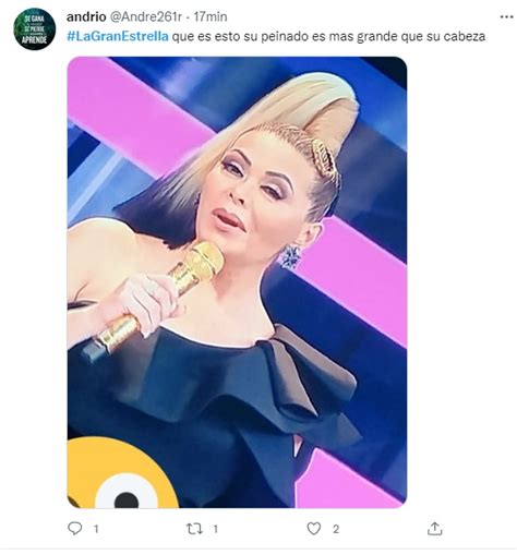 ‘la Gran Estrella Usuarios Quedaron Impactados Con Particular Peinado