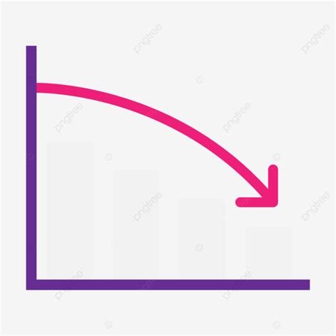 Decrease Analytics Graph Down Chartt Vector Decrease Analytics Graph