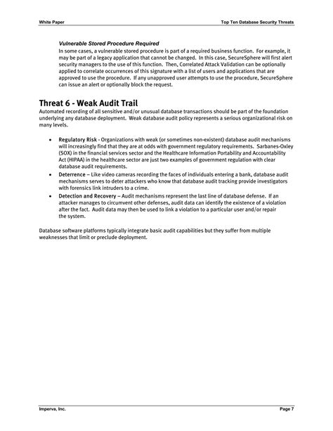 Top Ten Databasethreats Pdf