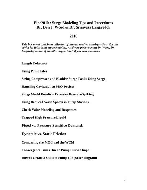 Pdf Surge Modeling Tips Dokumen Tips