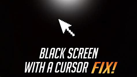 Fix Black Screen With A Cursor After Login In Windows 1087 2025 Solution Youtube