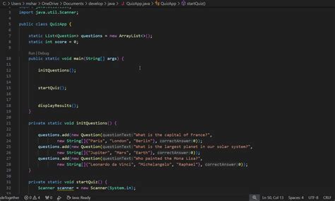 Developed A Quiz Program Using Java M Sharan Raj Posted On The Topic