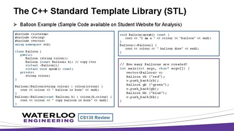 Stl Containers And Iterators Cs 247 Module 17