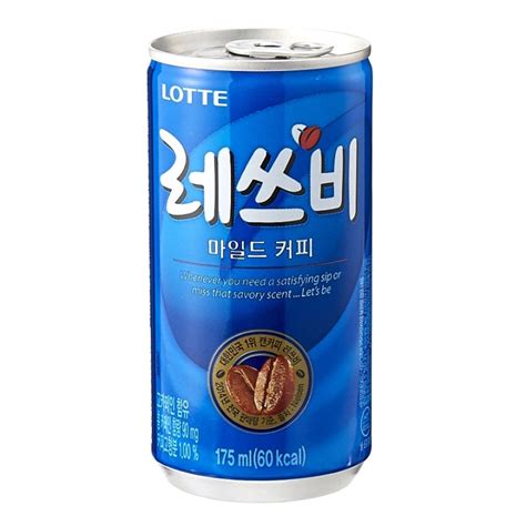 롯데 레쓰비 마일드커피 175ml Lets Be Mild Coffee Sarangmartsg